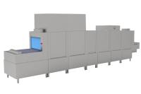 China 380V Large Industrial Dishwasher Durable Integrated Flight Type Dish Machine for sale