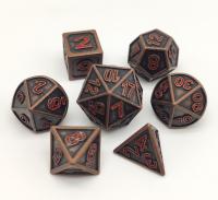 China Manual Grinding Tiny Polyhedral Dice , Polishing Unique Metal Dice for sale
