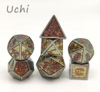 China OEM Sharp Edged Large Dice Set , Multipurpose Custom Polyhedral Dice for sale
