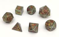 China Durable Resin Metal Polyhedral Dice Set Odorless For Collection for sale