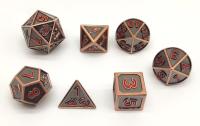 China Practical Plating Sharp Edge Dice Set , Multipurpose Custom Dice Sets for sale