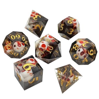 中国 実用的な自然な樹脂RPGのダイスは耐久力のあるライト級選手を置いた 販売のため