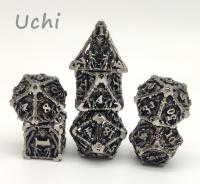China Odorless Lightweight Mini Dice Set , Multipurpose Tiny Metal Dice for sale