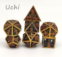 China OEM Portable Micro Metal Dice , Lightweight Sharp Edge Dice Set for sale