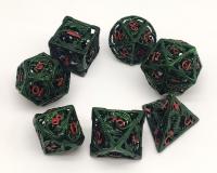 China Handmade Cool Metal Polyhedral Dice Practical Durable For Shadowrun for sale