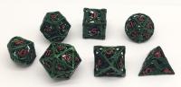 China Handmade Cool Metal Polyhedral Dice Practical Durable For Shadowrun for sale