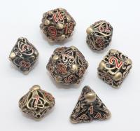 China Hand Pouring Mini Polyhedral Dice Sharp Edged Portable Practical for sale