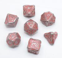 China Sharp Edged Nontoxic DND RPG Dice , Odorless Polyhedral 7 Dice Set for sale