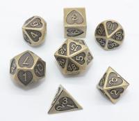 China Practical Tabletop Gaming Dice Set Neat Sharp Edges Manual Grinding for sale