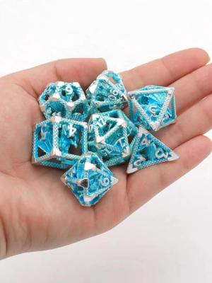China Diodo emissor de luz de venda quente de Mini Entertainment Blue Luminous Dice poliédrico à venda