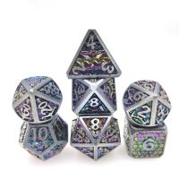China Board game GST Multipurpose metal dice polyhedral Durable DND for sale