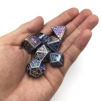 China Board game GST Multipurpose metal dice polyhedral Durable DND for sale
