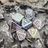 China Board game GST Multipurpose metal dice polyhedral Durable DND for sale