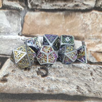Cina Card Lightweight Manual Grinding Precision RPG Dice Colourful in vendita