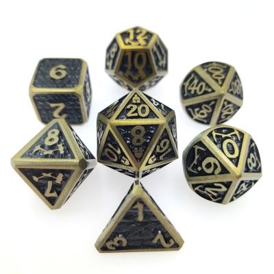 Cina Dice set for DND or RPG dice Practical Plating Sharp colourful Metal in vendita