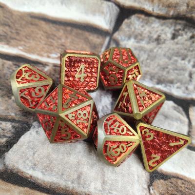 Cina Affirm card Hand Carved Durable For Savage World Dice Set Metal in vendita