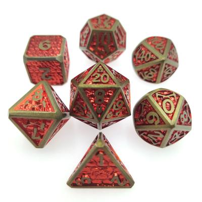 Cina Affirm card Hand Carved Durable For Savage World Dice Set Metal in vendita