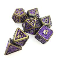 China Poker Hand Carved DND poker High Temperature Dice Sets Polyhedral for sale