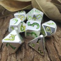 China Polyhedral Dice Polished Luxury Metal Handmade DND Sharp Mini for sale
