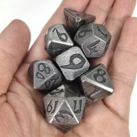 China Dungeons and Dragons RPG Dice Gold Dice Set Multipurpose Resistant Sharp Edged for sale