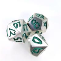 China Cool Polyhedral Bulk Metal Classic Dice Set Odorless Multipurpose 7 Piece Dice Set For Table Game for sale