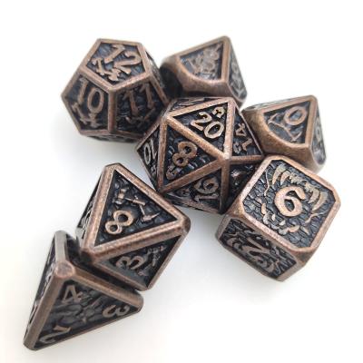 Cina GST Multipurpose Mini RPG DiceGold Plated Polyhedral Dice Set Unique Tactile Gaming Experience black in vendita