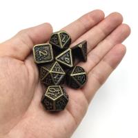 China Durable Dnd Dice Set Polyhedral Nontoxic Miniature Sturdy Neat Sharp Edges for sale