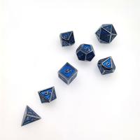 China Metal Polyhedral Ming Dice Set Multipurpose Custom Edge Lightweight Sharp for sale