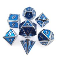 China Metal Polyhedral Ming Dice Set Multipurpose Custom Edge Lightweight Sharp for sale