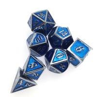 China Metal Polyhedral Ming Dice Set Multipurpose Custom Edge Lightweight Sharp for sale