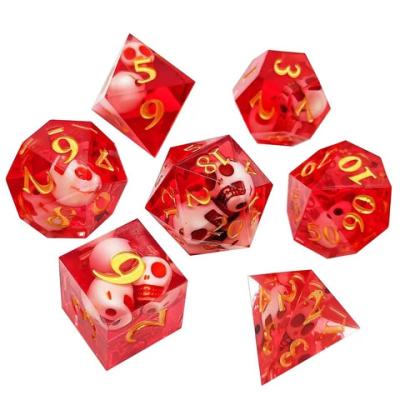 中国 実用的な自然な樹脂RPGのダイスは耐久力のあるライト級選手を置いた 販売のため