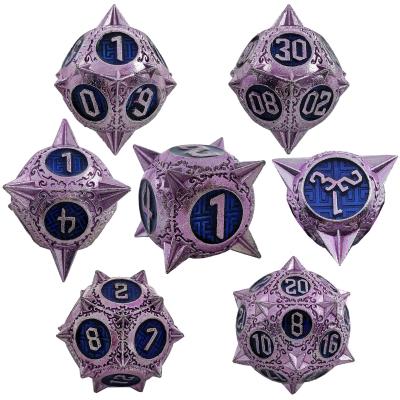 Cina Durable Polyhedron Metal RPG Dice Set Dragon And Dungeon 16mm Sparkle in vendita