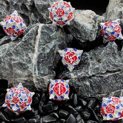 Cina Polyhedral Metal Hollow Dice RPG Role Playing DND Dungeons And Dragons Tabletop Game in vendita