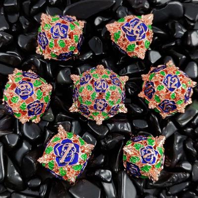 Cina Polyhedral Metal Hollow Dice RPG Role Playing DND Dungeons And Dragons Tabletop Game in vendita