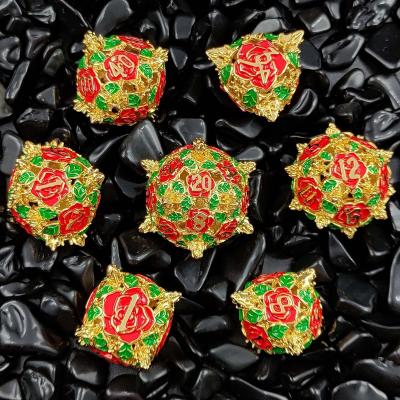 Cina Polyhedral Metal Hollow Dice RPG Role Playing DND Dungeons And Dragons Tabletop Game in vendita