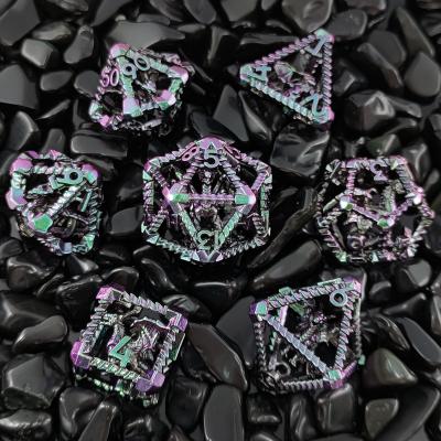 Cina Hollow Multi -Noodle Metal Dice Flying Dragon Dungeon And Dragon DND in vendita