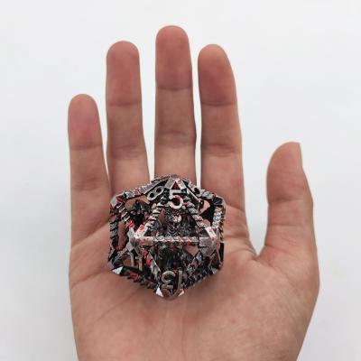 Cina 20 Sided Metal Hollow Dice D20 Large-Scale DND Polyhedral RPG Dungeons And Dragons in vendita
