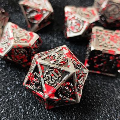 Cina Sword Metal RPG Dice Hand Polished Cruzu Dungeon And Long DND# in vendita