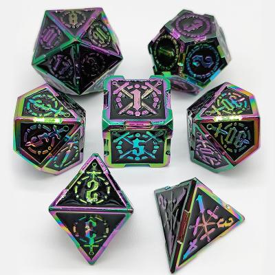 Cina Sword Metal RPG Dice Hand Polished Cruzu Dungeon And Long DND# in vendita