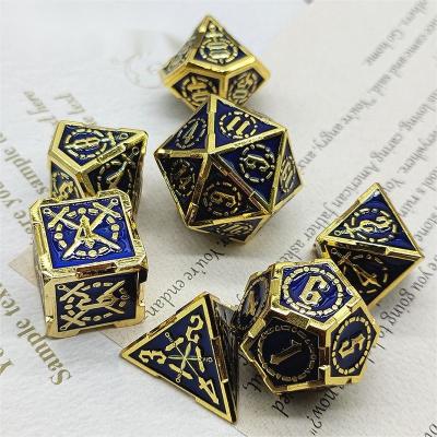 Cina Sword Metal RPG Dice Hand Polished Cruzu Dungeon And Long DND# in vendita