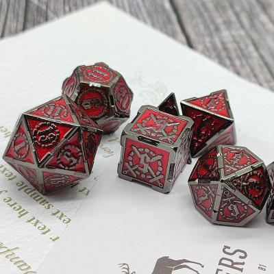 Cina Sword Metal RPG Dice Hand Polished Cruzu Dungeon And Long DND# in vendita