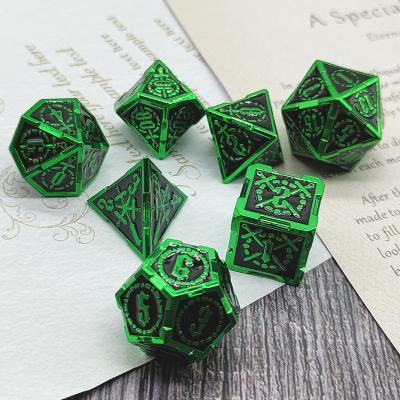 Cina Sword Metal RPG Dice Hand Polished Cruzu Dungeon And Long DND# in vendita