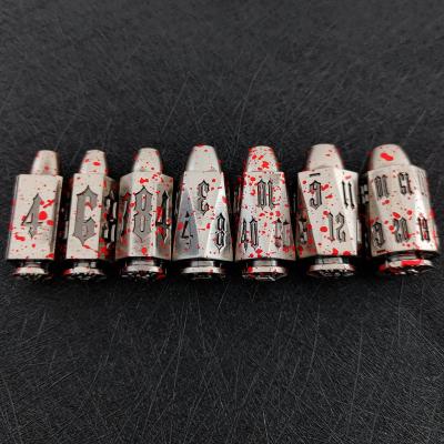 Cina Bullet Head Multiface Metal Dice Set Desktop Game DND#RPG#COC in vendita