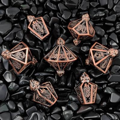 Cina Bird Cage Hollow Multi Face Metal Dice Of Bade Gate Dungeon And DND#RPG in vendita
