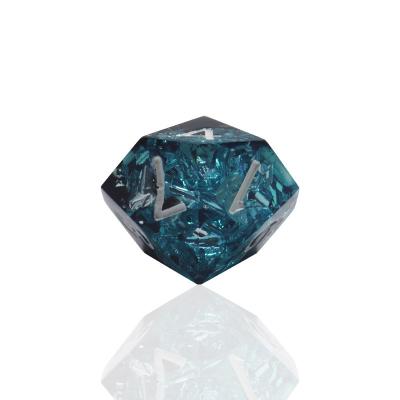 Cina Blue Black Resin Material Dice Set Dragon And Dungeon Polyhedral in vendita