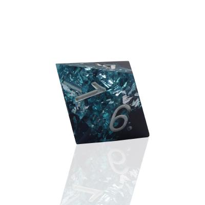 Cina Blue Black Resin Material Dice Set Dragon And Dungeon Polyhedral in vendita