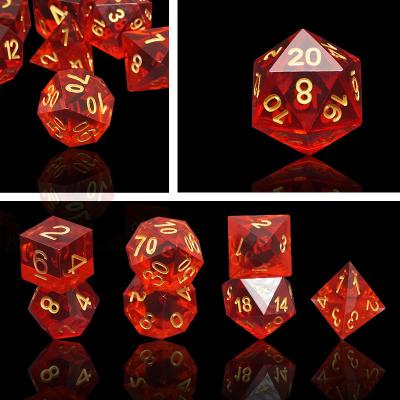 Cina Multi -Color Resin material Dice Set#Rpg#Dnd#Coc Transparent in vendita