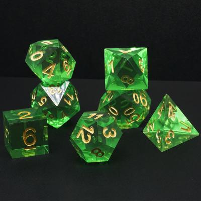 Cina Multi -Color Resin material Dice Set#Rpg#Dnd#Coc Transparent in vendita