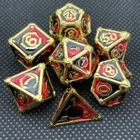 China Desktop Game Metal Multi Face RPG Dice Set Dnd Coc Multiple Colour for sale