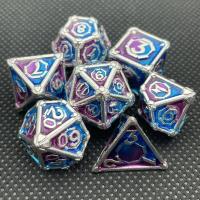 China Desktop Game Metal Multi Face RPG Dice Set Dnd Coc Multiple Colour for sale